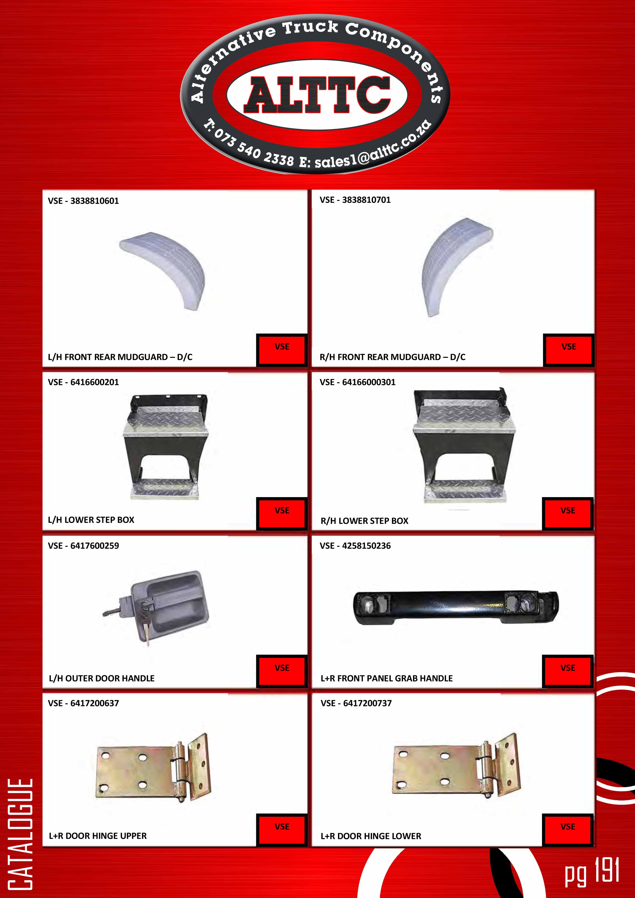 MERCEDES V SERIES - Alternative Truck Components
